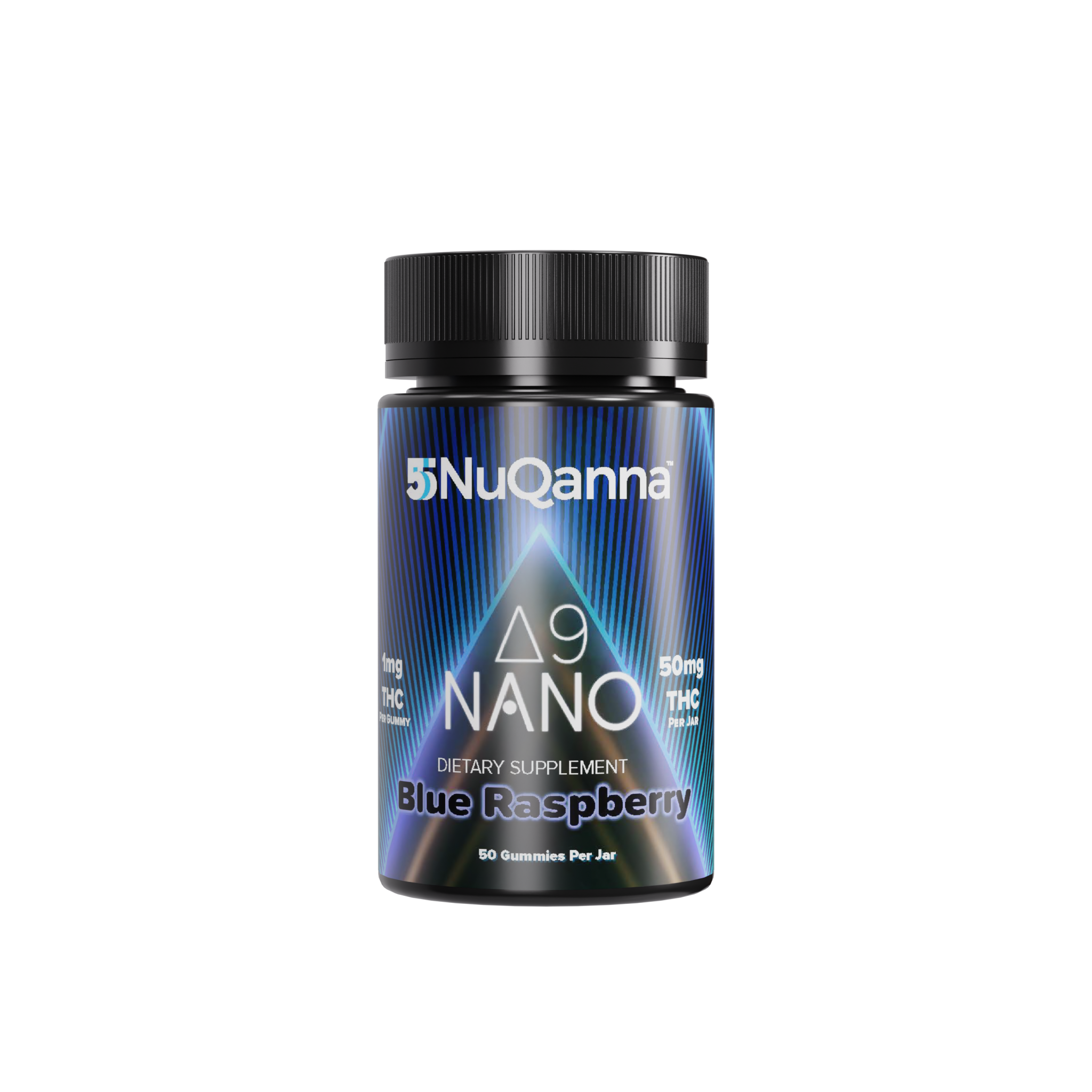 Nano 1mg Blue Raspberry THC Gummy | NuQanna